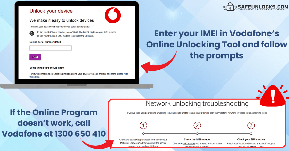 Unlock Vodafone Australia | Unlock your Device in 5 Minutes! Unlock Vodafone Australia | Unlock your Device in 5 Minutes!